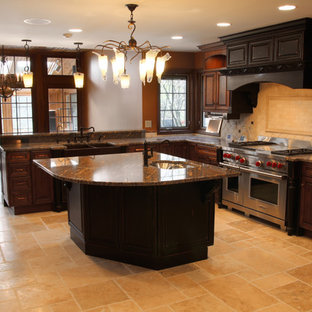 75 Beautiful Contemporary Travertine Floor Kitchen Pictures & Ideas ...