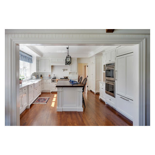 Stately white kitchen - overview - Kitchen - Boston - by Platt Builders ...