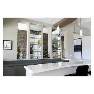 Statuario Bianco 5132 Island and Bar top - Modern - Kitchen - Los ...