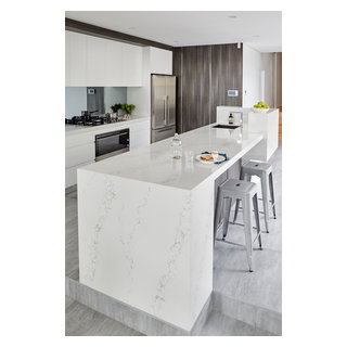 Statuario Quartz | QUANTUM QUARTZ - Contemporary - Kitchen - Sydney ...