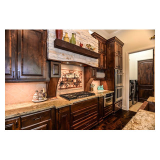 Stone vent hood in kitchen - Traditional - Kitchen - Other - by ...