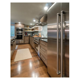 Storm Grey Kitchen - Craftsman - Kitchen - Boston - by White Wood ...