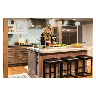 Storm Grey Kitchen - Craftsman - Kitchen - Boston - by White Wood ...