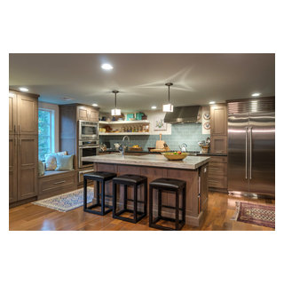 Storm Grey Kitchen - Craftsman - Kitchen - Boston - by White Wood ...