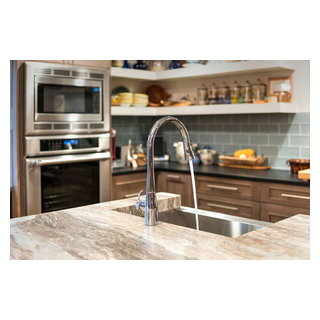 Storm Grey Kitchen - Craftsman - Kitchen - Boston - by White Wood ...