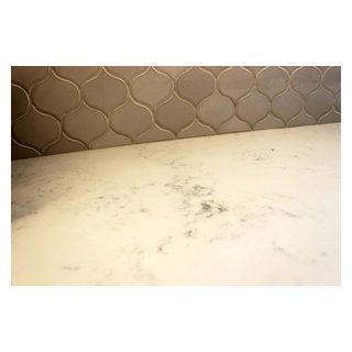 Stunning White Kitchen and Onyx Island with Refaced Butler's Pantry ...