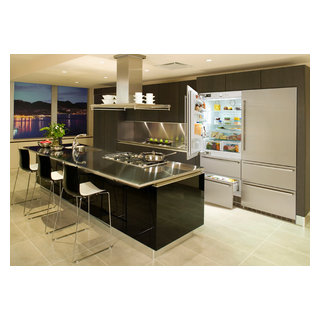 Stylish Modern Kitchen with Liebherr Refrigeration - Modern - Kitchen ...