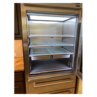 Sub-Zero Pro Refrigerator is Stainless Steel Inside & Out - Traditional ...