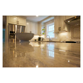 Suburban open concept - Traditional - Kitchen - Boston - by JAZ Design ...