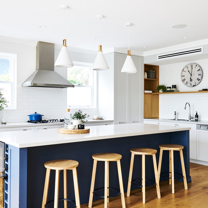 75 Beautiful Hamptons Kitchen Home Design Ideas & Designs | Houzz AU