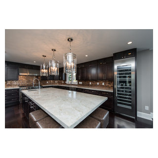 Taj Mahal Quartzite in a Contemporary Kitchen - Contemporary - Kitchen ...