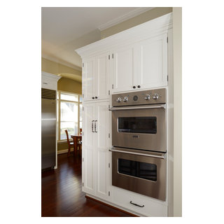 Tall pantry cabinet & double ovens - Transitional - Kitchen - Chicago ...