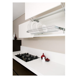 TANSEL Overhead Cabinet Pull Out Plate Rack - Modern - Kitchen - Sydney ...