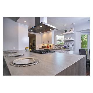 Techlam Top porcelain Blaze Grey kitchen - Transitional - Kitchen - Dallas - by Levantina USA ...