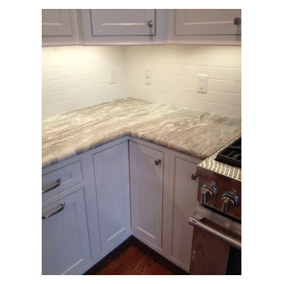Terra Bianca quartzite - Coastal - Kitchen - New York - by Elite Stone ...