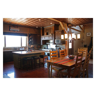 Texas Rustic Barn Home Living - Rustic - Kitchen - Other - by Sand ...