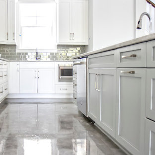 75 Beautiful Concrete Floor Kitchen Pictures & Ideas - July, 2021 | Houzz