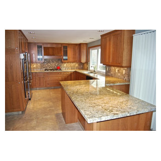 The "Z" shape lends itself to a tremendously large counter with eating ...