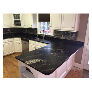 Titanium 3cm leathered granite - Modern - Kitchen - Other - by Ecstatic ...