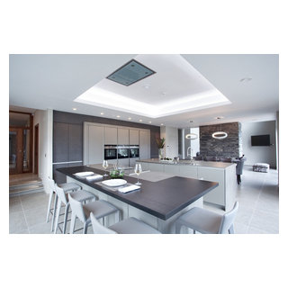 Titanium Soft Lacquer with Balsamo wood - Contemporary - Kitchen ...