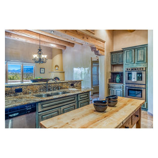 Traditional Aldea Southwestern House - Southwestern - Kitchen - Other ...