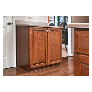 Traditional Chestnut Cherry Kitchen in Reston, VA - Traditional ...