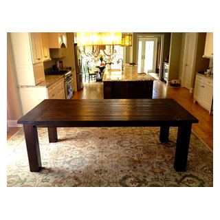Traditional Farmhouse Table - Farmhouse - Kitchen - Raleigh - by Duvall ...