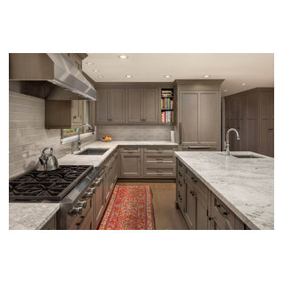 Traditional Kitchen with Gray Cabinets - Traditional - Kitchen ...