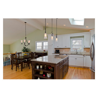 Traditional Kitchen with Two Tone Island - Transitional - Kitchen ...