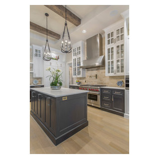 Transitional English Manor Kitchen - Transitional - Kitchen - Dallas ...