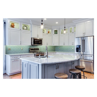 Transitional Two-Finish Kitchen Remodel Frederick, MD - Transitional ...