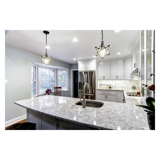 Transitional White Kitchen Design Blue Bell, PA - Classique Chic ...