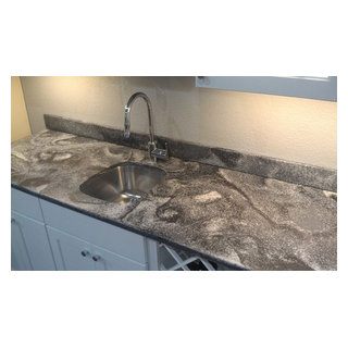 Travina Glass counter top by Marble Works - Traditional - Kitchen ...