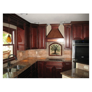 Tree of Life Kitchen Backsplash - Traditional - Kitchen - Charlotte ...