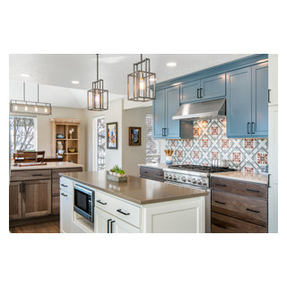 Tri-Color Kitchen - Transitional - Kitchen - Other - by Crafted Kitchen ...