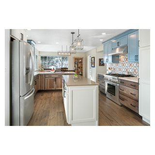 Tri-Color Kitchen - Transitional - Kitchen - Other - by Crafted Kitchen ...