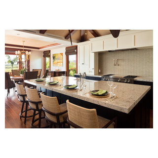 Tropical Kitchen - Tropical - Kitchen - Hawaii - by Pu'uwai Design ...