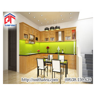 Tủ bếp gỗ sồi cho phòng bếp sang trọng, ấm cúng PTM-5 - Kitchen - Other ...