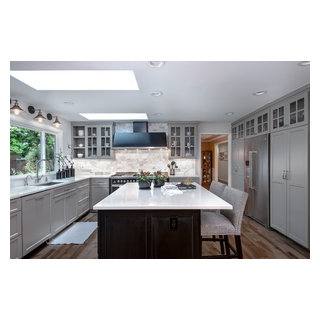 Two Tone Open Concept Kitchen - Traditional - Kitchen - Seattle - by ...