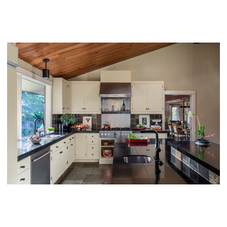 Updated (to look more MCM) Kitchen - Midcentury - Kitchen - Portland ...