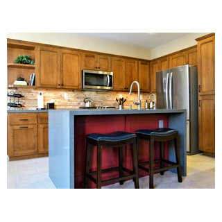 Valencia Kitchen with a Flare - Transitional - Kitchen - Los Angeles ...