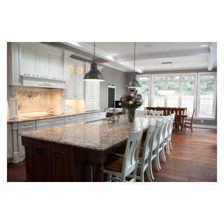 Victor Remodel with Painted and Cherry cabinets - Transitional ...