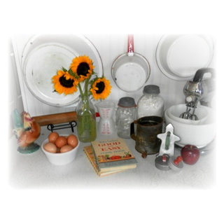 Vintage Hoosier Table - Eclectic - Kitchen - Raleigh - by Lisa's ...