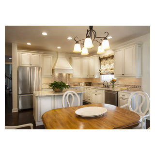 Vintage Style in Antique White is a Rock Star! - Traditional - Kitchen ...