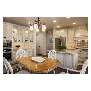 Vintage Style in Antique White is a Rock Star! - Traditional - Kitchen ...
