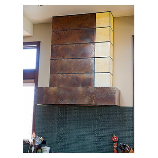 Volcanic Stainless Steel kitchen hood - Contemporain - Cuisine ...