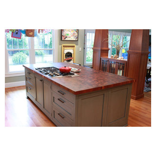 Walnut Butcher Block Island Top - Transitional - Kitchen - Atlanta - by ...