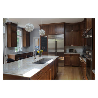 Walnut Kitchen with Shaker Doors - Modern - Kitchen - Other - by Taylor ...