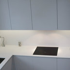 True Handleless Matt Graphite and Copper Kitchen - Modern - Kitchen ...