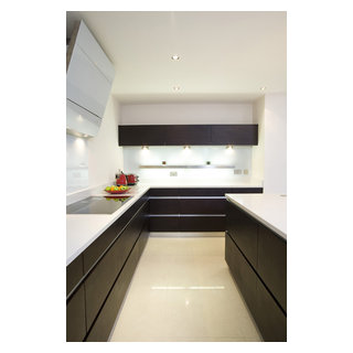 Wenge and White - Contemporary - Kitchen - Other - by Glenvale Kitchens ...